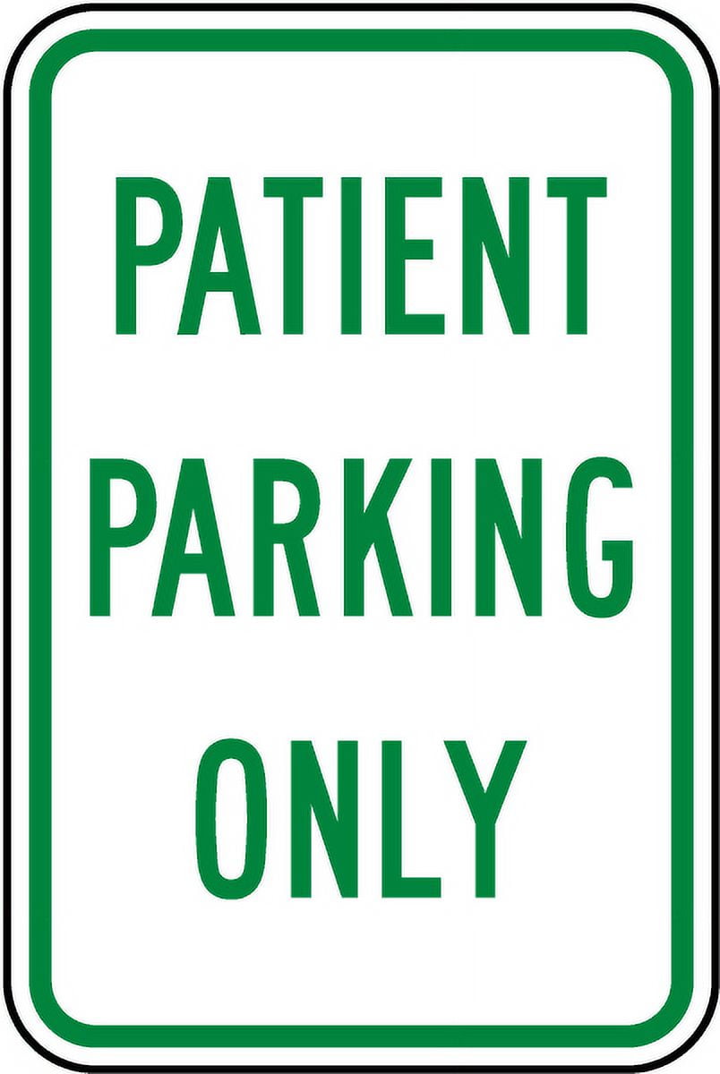 Vinyl Stickers - Patient Parking Only Sign - Safety and Warning ...