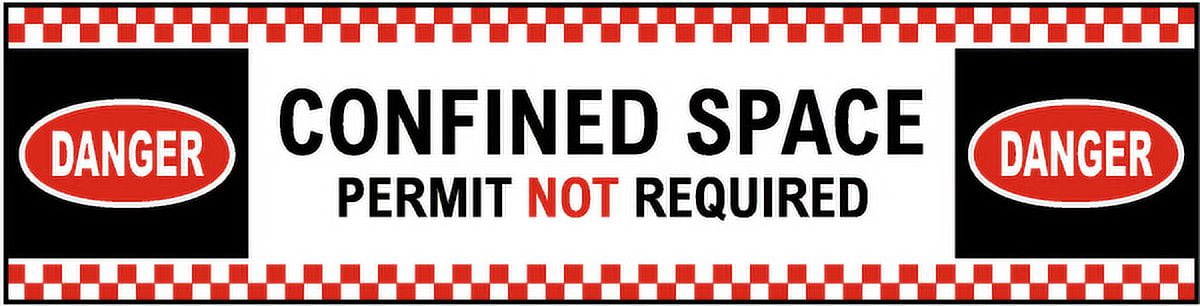 Vinyl Stickers - Permit Not Required Floor Sign - Safety and Warning ...
