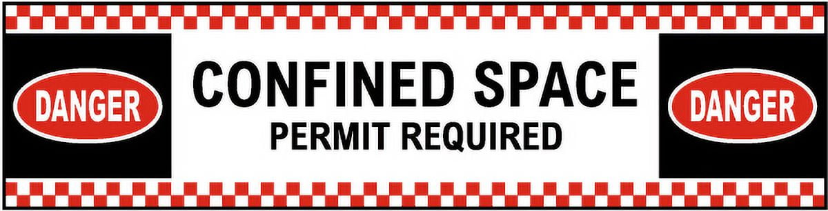 Vinyl Stickers - Permit Required Floor Sign - Safety and Warning ...