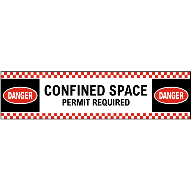 Vinyl Stickers - Permit Required Floor Sign - Safety and Warning ...