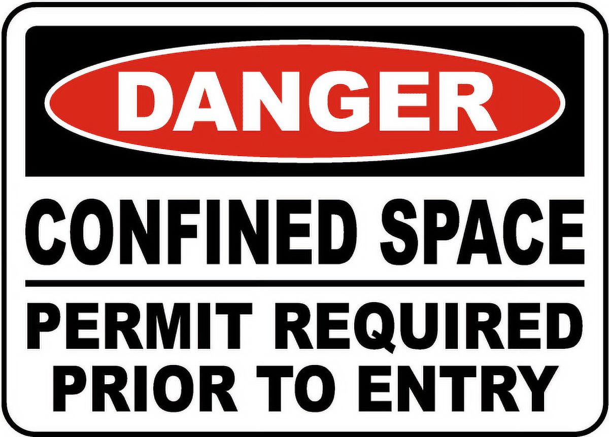 Vinyl Stickers - Permit Required Prior to Entry Sign - Safety and ...