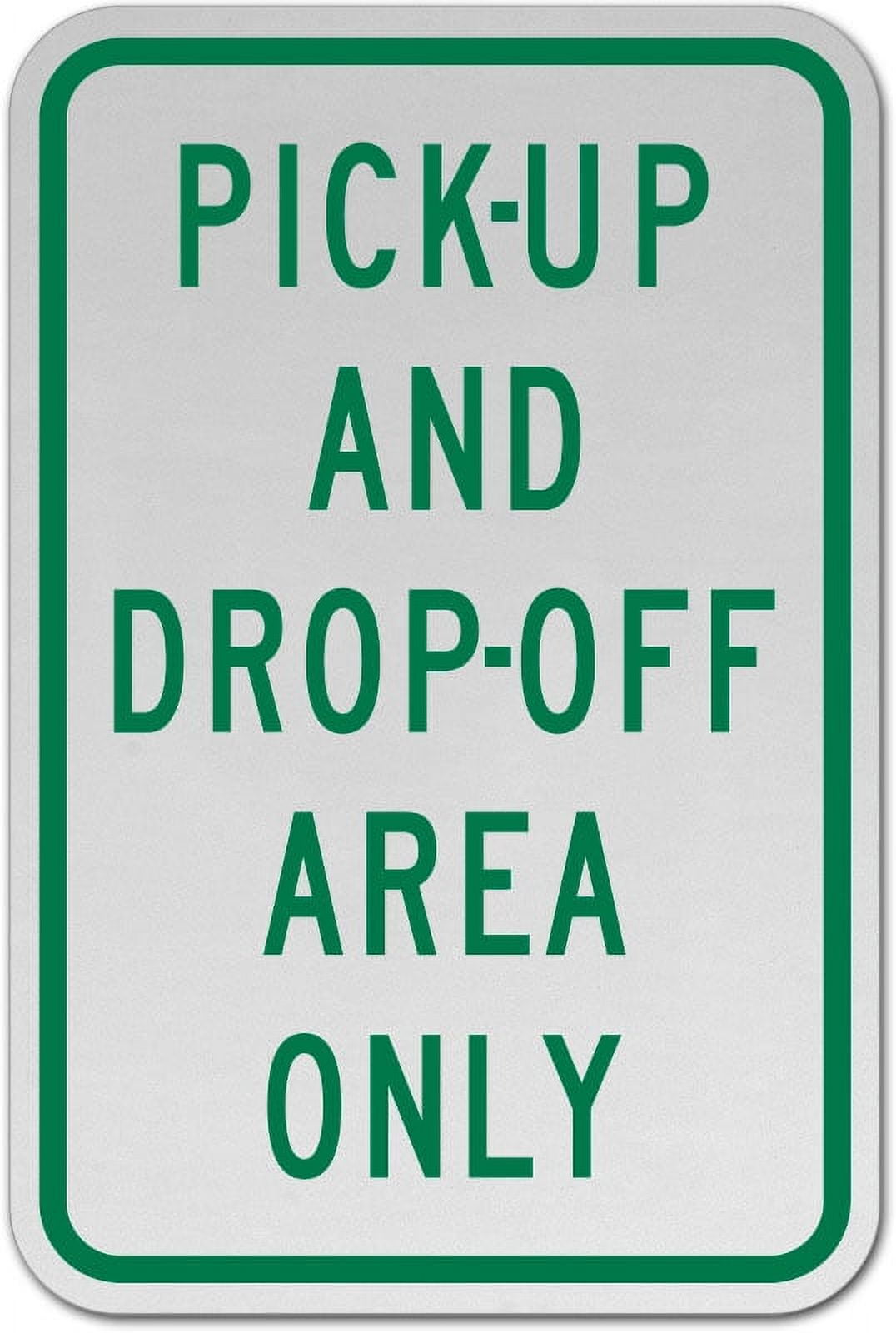 Vinyl Stickers - Pick-Up and Drop-Off Area Only Sign - Safety and ...