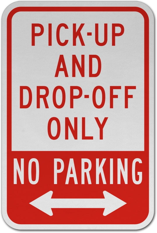 Vinyl Stickers - Pick - Up and Drop - Off Only Sign 2 - Safety and ...