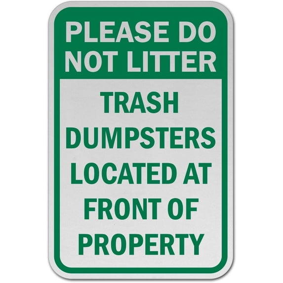 Vinyl Stickers - Please Do Not Litter Sign U7 - Safety and Warning ...