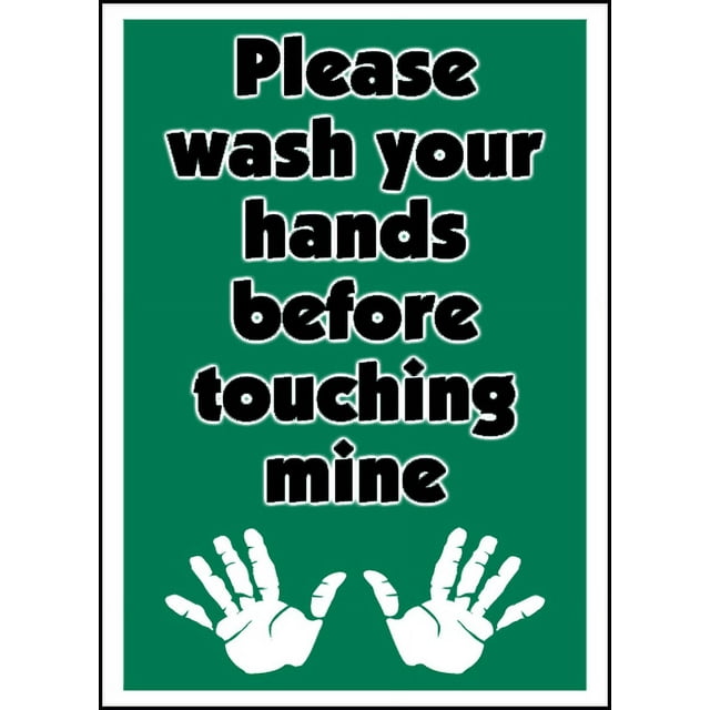 Vinyl Stickers - Please Wash Your Hands Sign - Safety and Warning ...