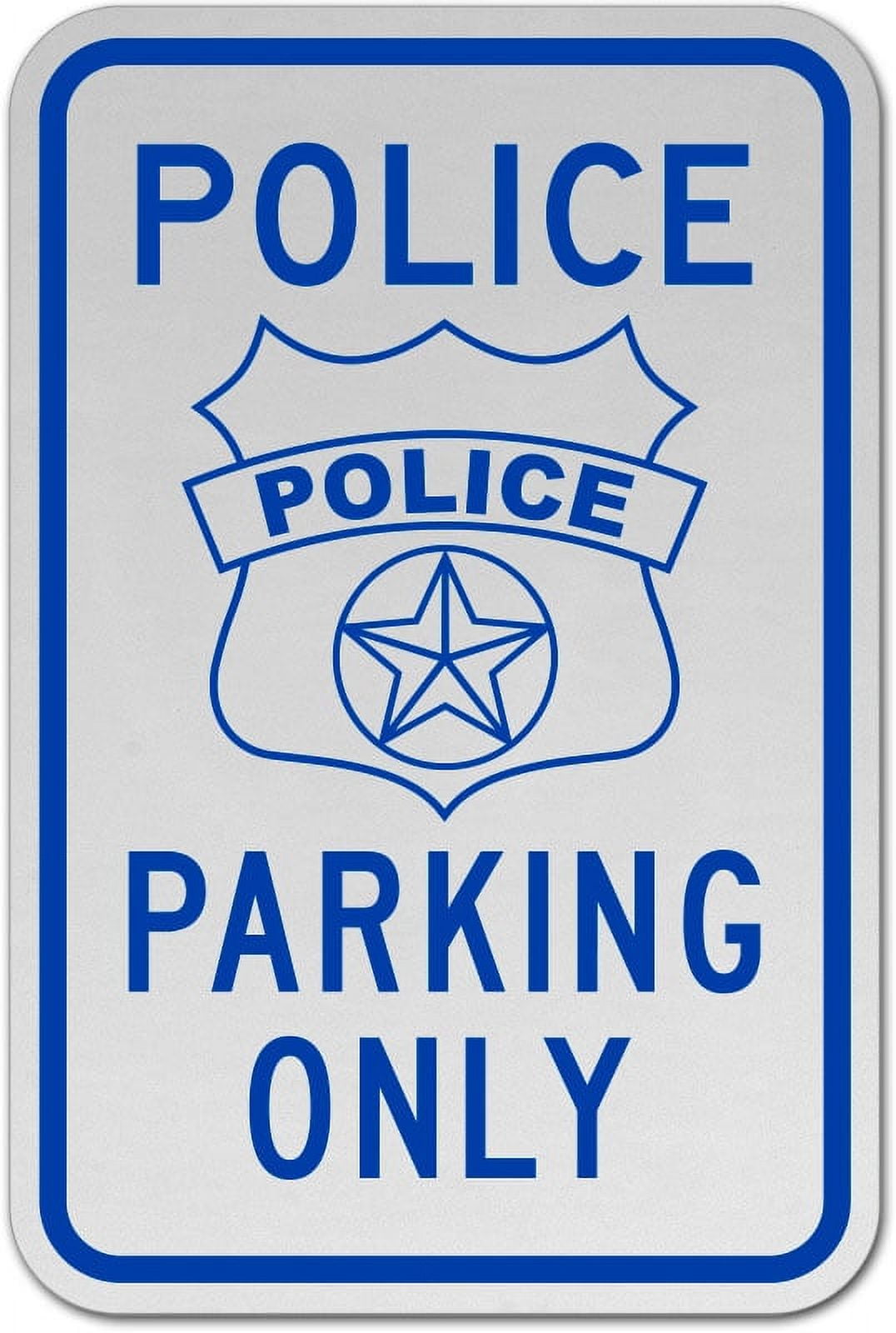 Vinyl Stickers - Police Parking Only Sign - Safety and Warning ...
