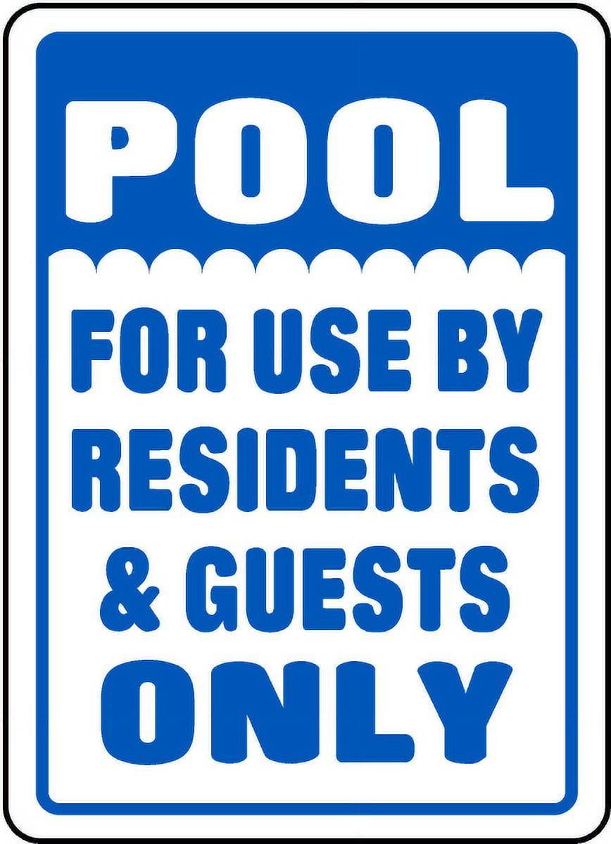 Vinyl Stickers - Pool for Use by Residents Only Sign - Safety and ...