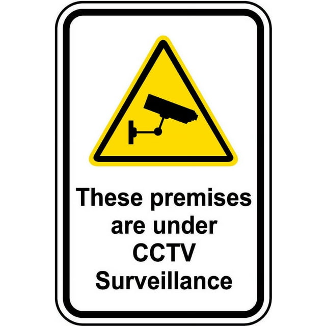 Vinyl Stickers - Premises Under Surveillance Sign V8 - Safety and ...