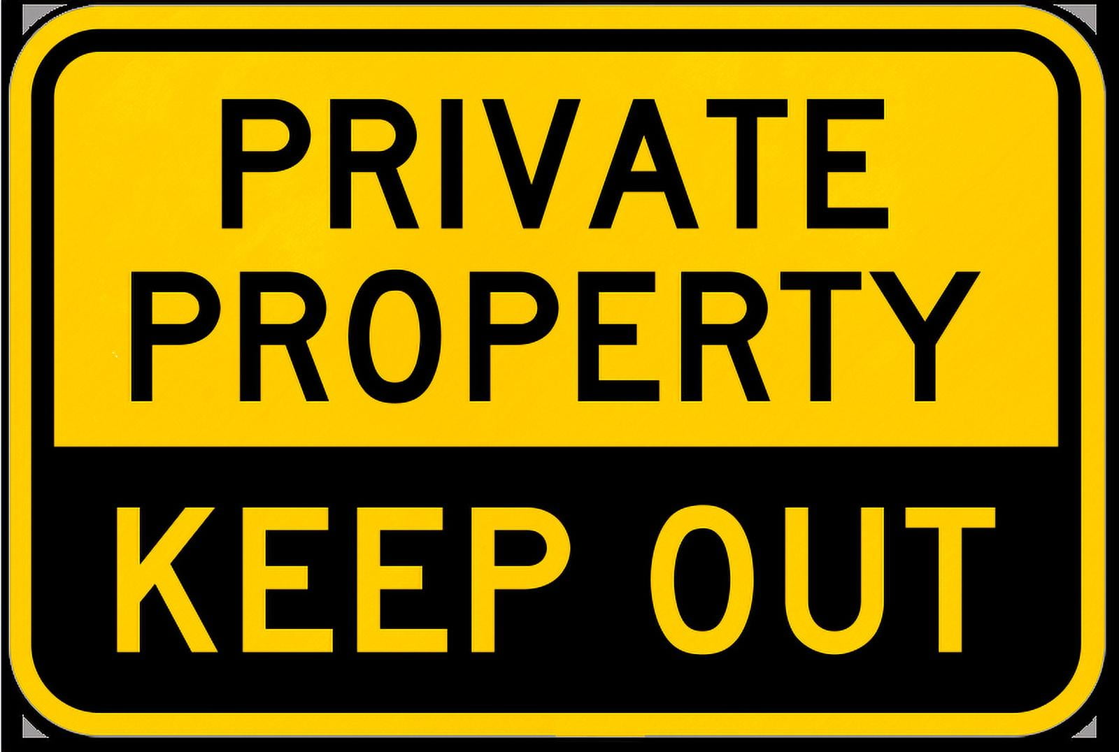 Vinyl Stickers - Private Property Keep Out Sign X8 - Safety and Warning ...