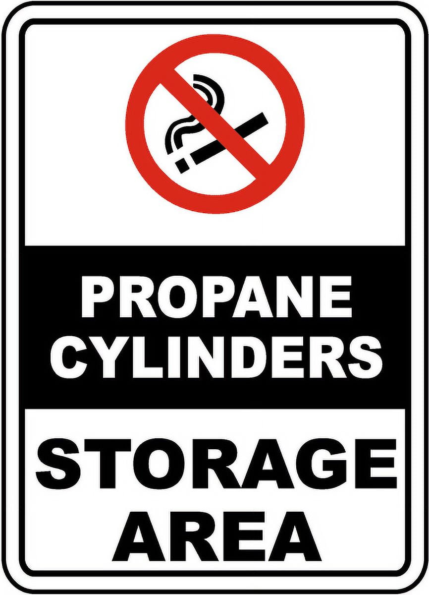 Vinyl Stickers - Propane Cylinders Storage Area Sign - Safety and ...
