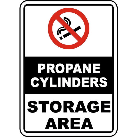 Vinyl Stickers - Propane Cylinders Storage Area Sign - Safety and ...
