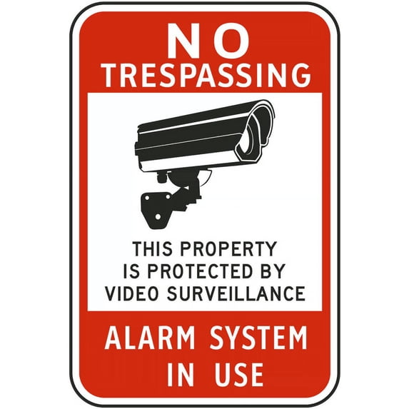 Vinyl Stickers - Protected by Video Surveillance Sign Z1 - Safety and ...
