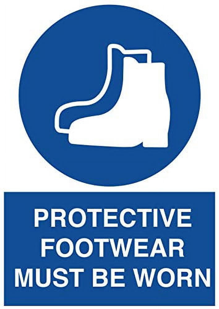 Vinyl Stickers - Protective Footwear Must Be Worn Sign - Safety and ...