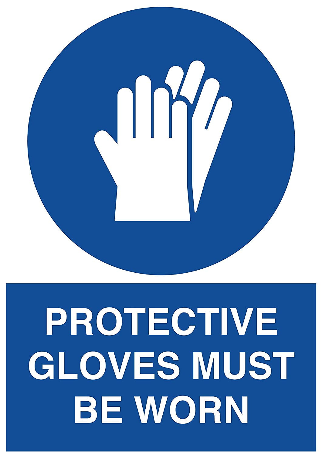 Vinyl Stickers - Protective Gloves Must Be Worn Sign - Safety and ...