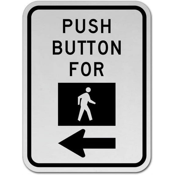 Vinyl Stickers - Push Button for Signal Sign Z5 - Safety and Warning ...