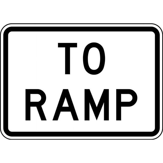 Vinyl Stickers - R1-2bTP: to Ramp (Texas) - Safety and Warning ...