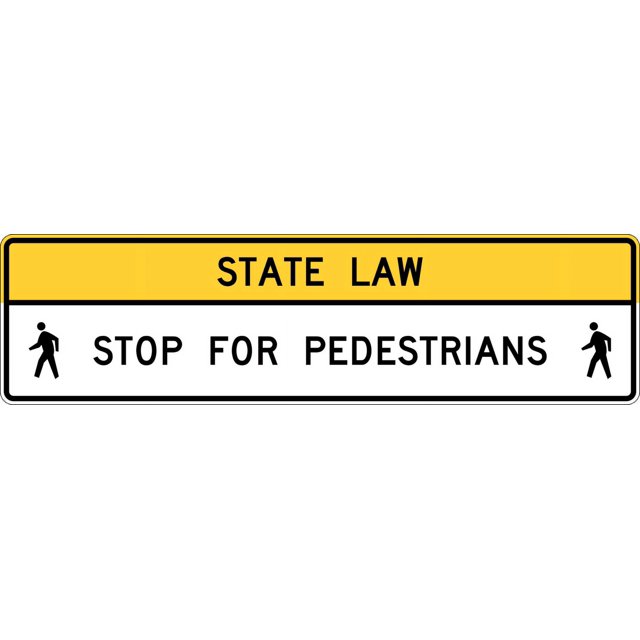 Vinyl Stickers - R1-9a: Overhead Ped Crossing - Safety and Warning ...