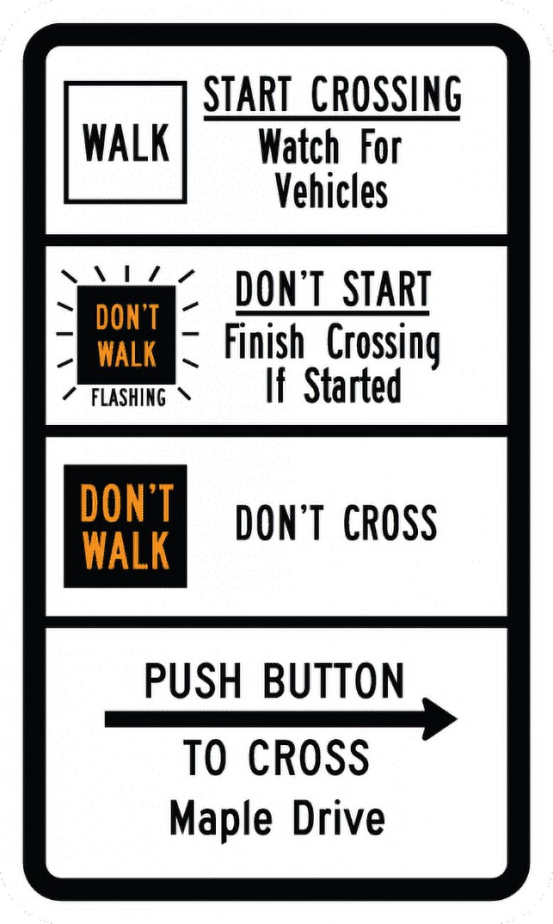 Vinyl Stickers - R10-3g-Pedestrian Signs - Safety and Warning Warehouse ...