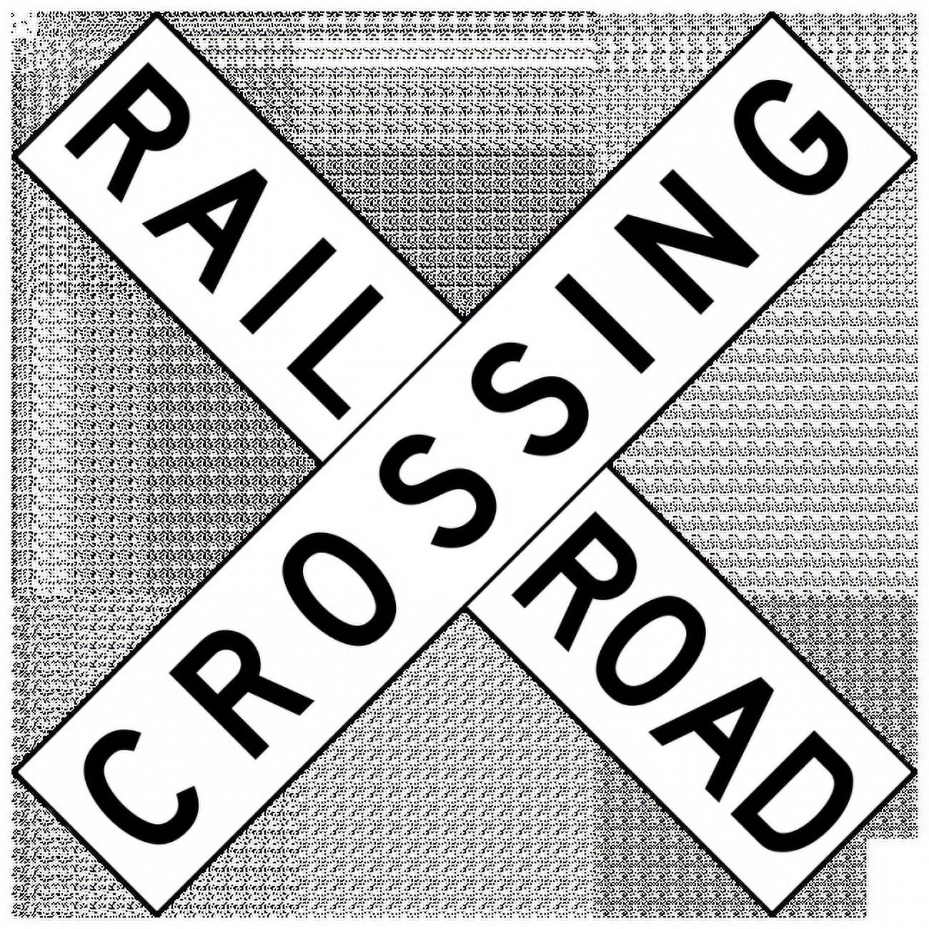 Vinyl Stickers - R15-1-Grade Crossing (Crossbuck) - Safety and Warning ...