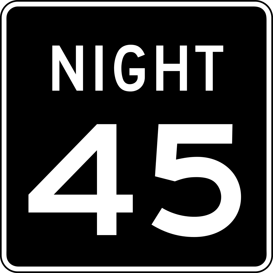 Vinyl Stickers - R2-3P: Night Speed Limit (Plaque) - Safety and Warning ...