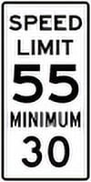 Vinyl Stickers - R2-4a: Combined Speed Limit - Safety and Warning ...