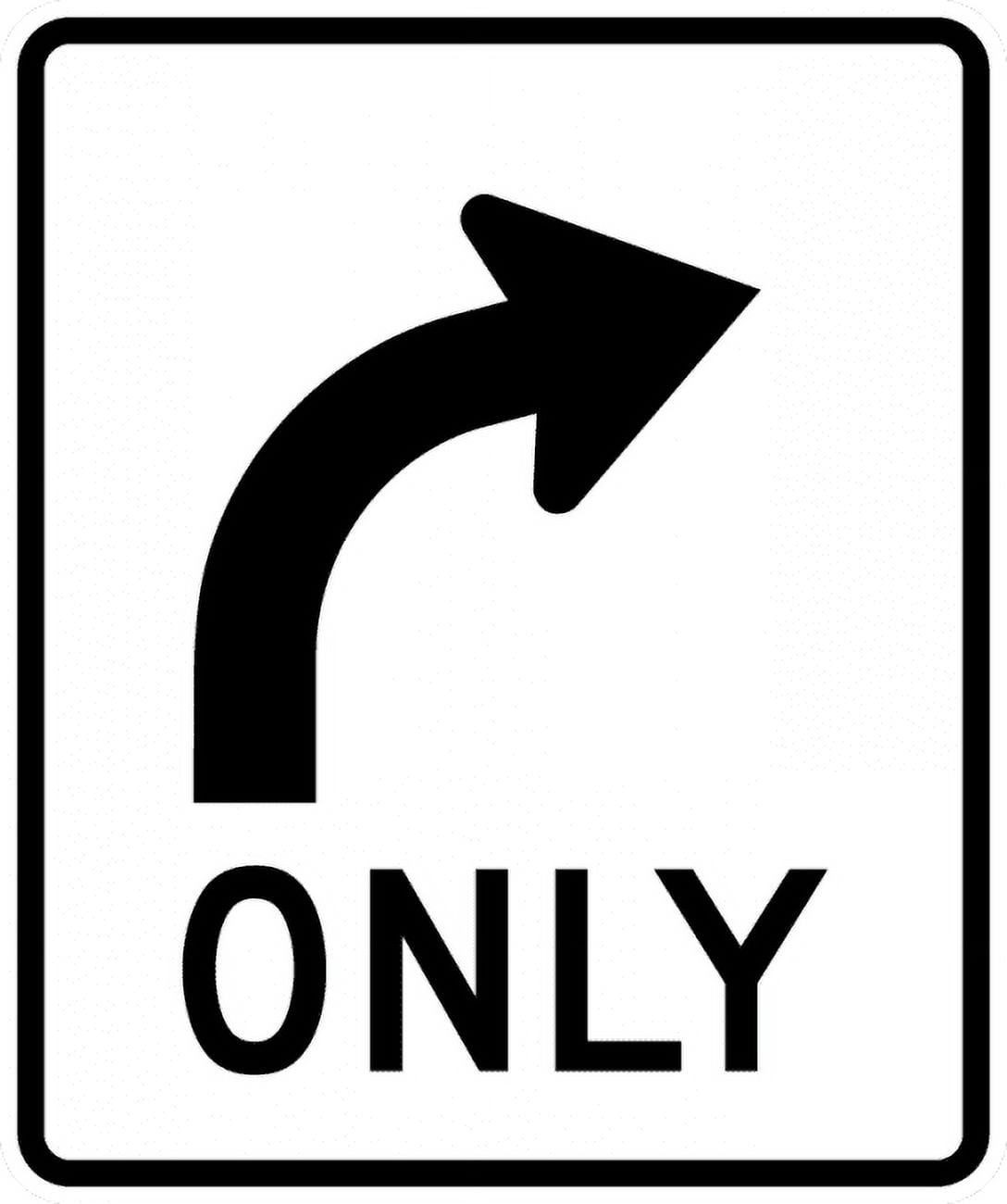 Vinyl Stickers - R3-5R-Mandatory Movement Lane Control Sign - Safety ...