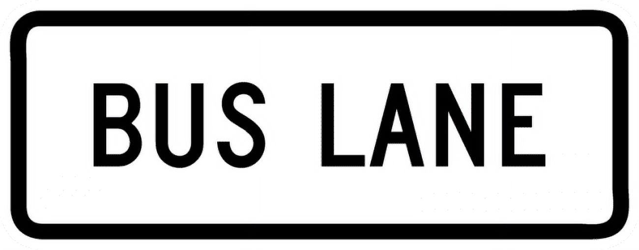 Vinyl Stickers - R3-5gP-Bus Lane Sign (Plaque) - Safety and Warning ...