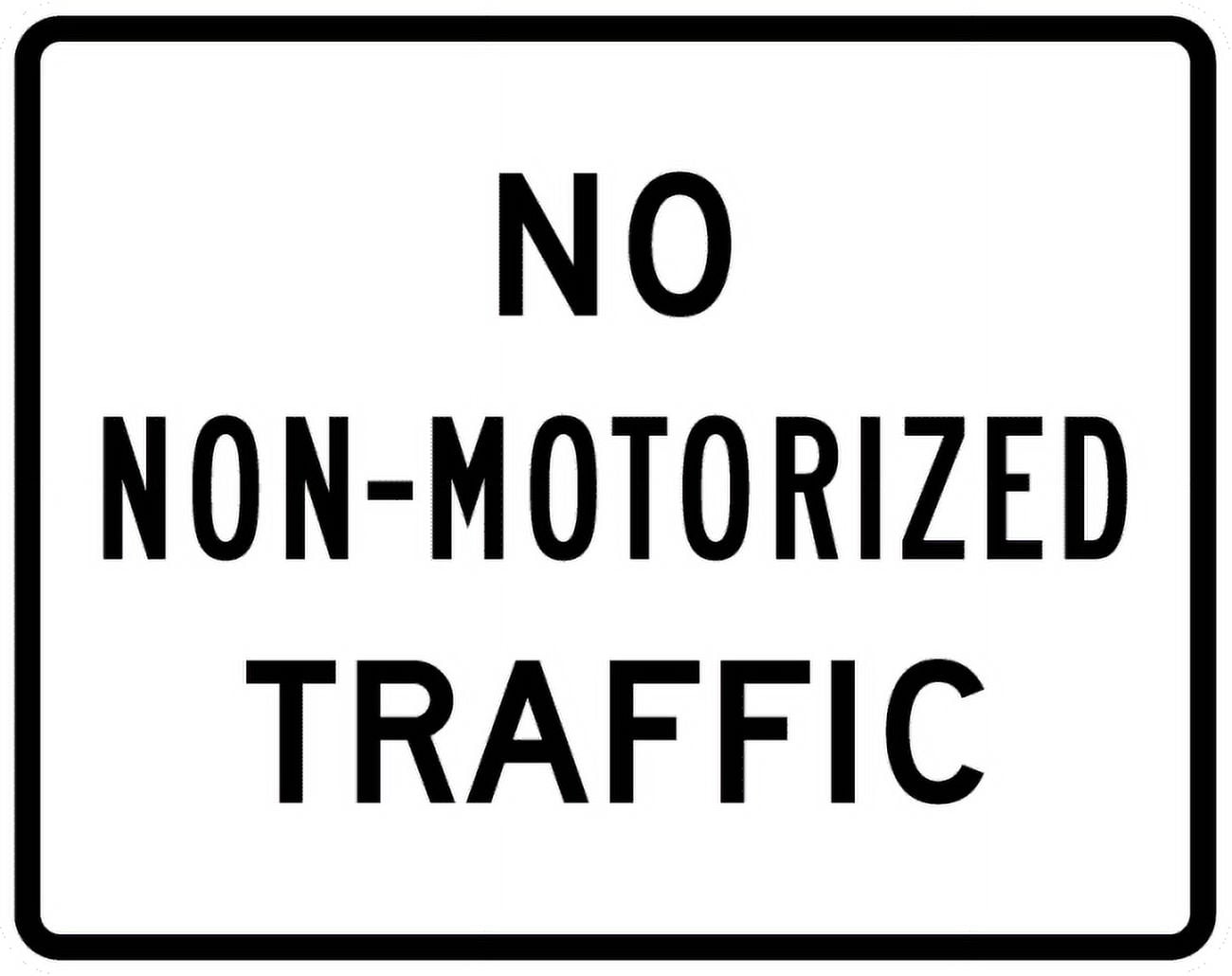 Vinyl Stickers - R5-7-No Non-Motorized Traffic Sign - Safety and ...