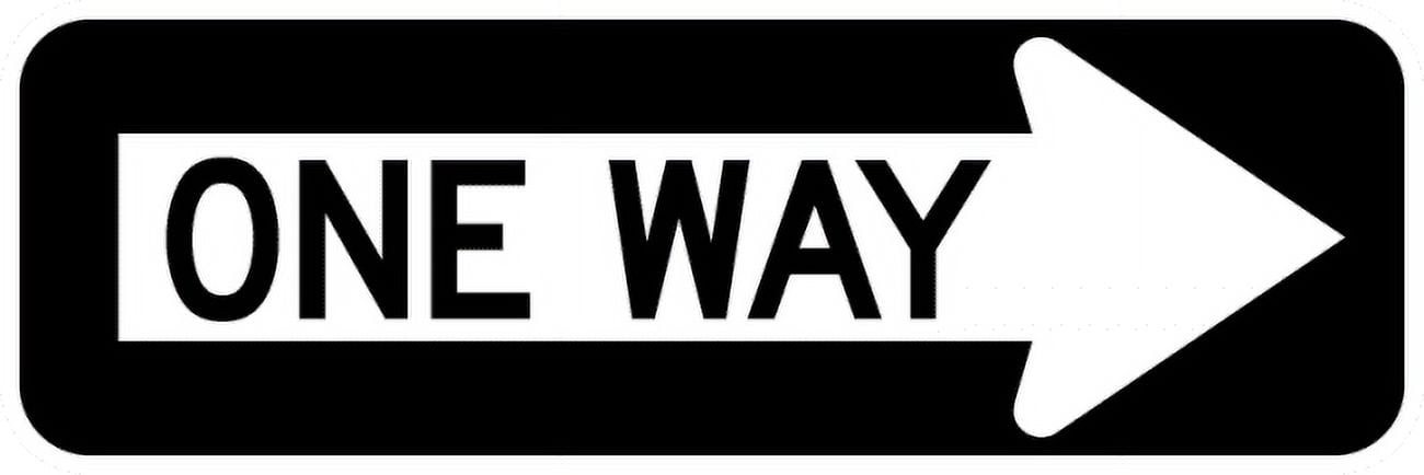 Vinyl Stickers - R6-1-One Way Sign - Safety and Warning Warehouse Signs ...