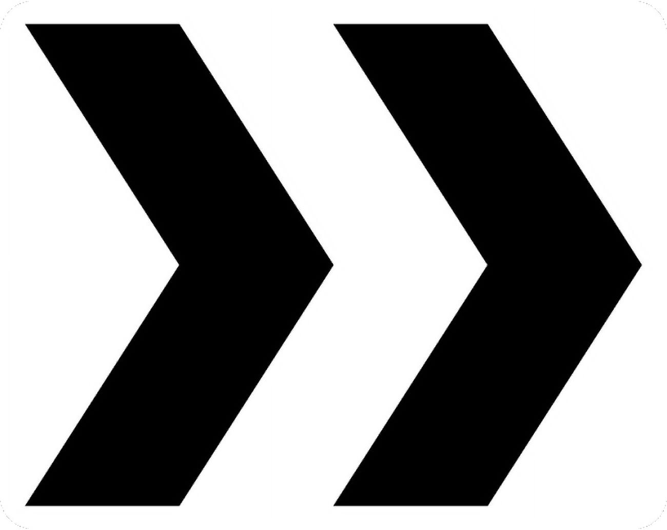 Vinyl Stickers - R6-4-Roundabout Directional(2 Chevrons) Sign - Safety ...