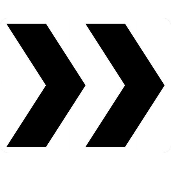 Vinyl Stickers - R6-4-Roundabout Directional(2 Chevrons) Sign - Safety ...