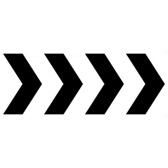 Vinyl Stickers - R6-4b-Roundabout Directional(4 Chevrons) Sign - Safety ...