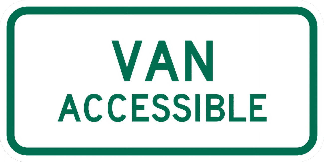 Vinyl Stickers - R7-8P-Van Accessible Sign (Plaque) - Safety and ...