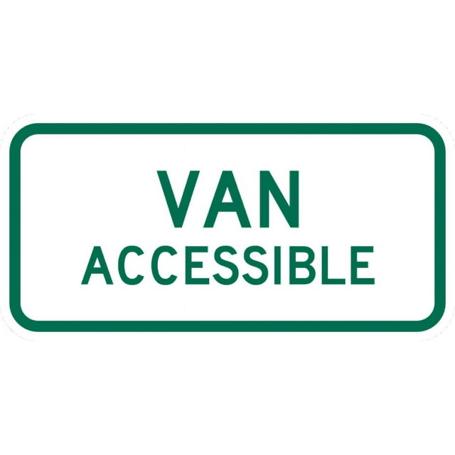 Vinyl Stickers - R7-8P-Van Accessible Sign (Plaque) - Safety and ...