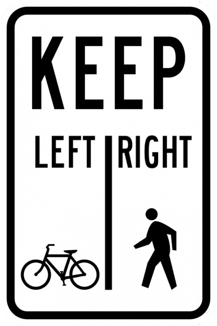 Vinyl Stickers - R9-7-Keep Left | Right Sign - Safety and Warning ...