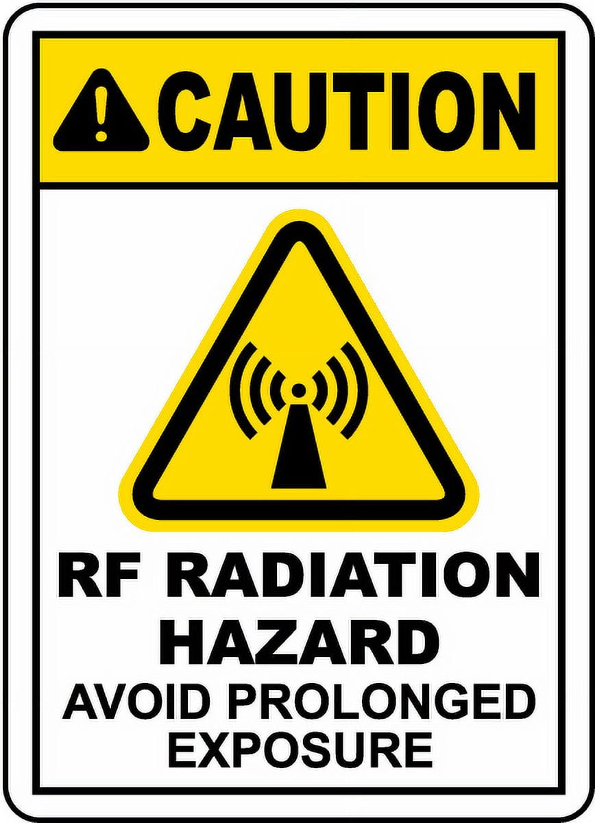 Vinyl Stickers - RF Radiation Hazard Avoid Exposure Sign - Safety and ...