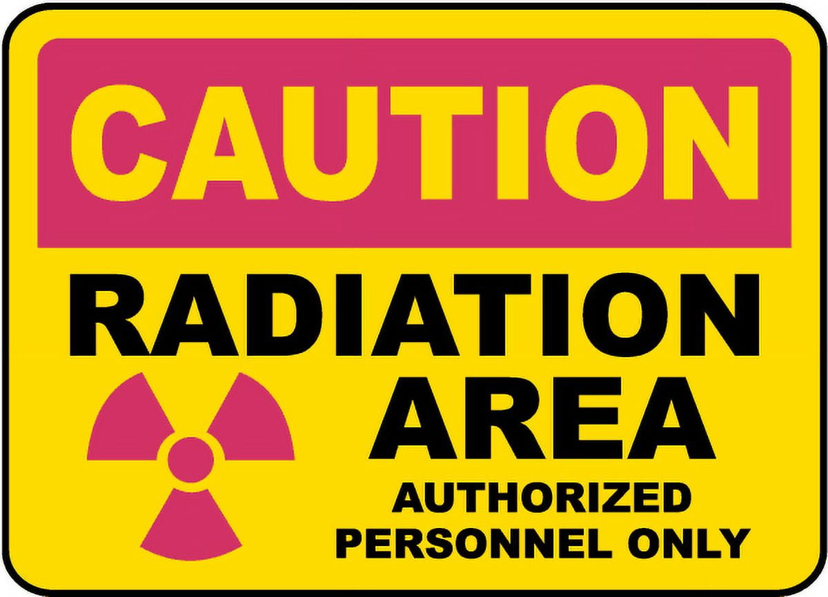 Vinyl Stickers - Radiation Area Authorized Only Sign - Safety and ...