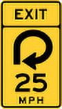 Vinyl Stickers - Ramp Speed Advisory Z9 - Safety and Warning Warehouse ...