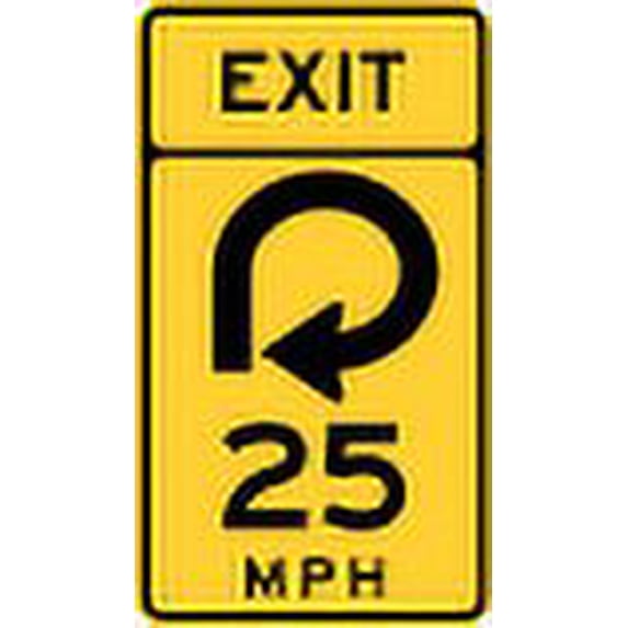 Vinyl Stickers - Ramp Speed Advisory Z9 - Safety and Warning Warehouse ...