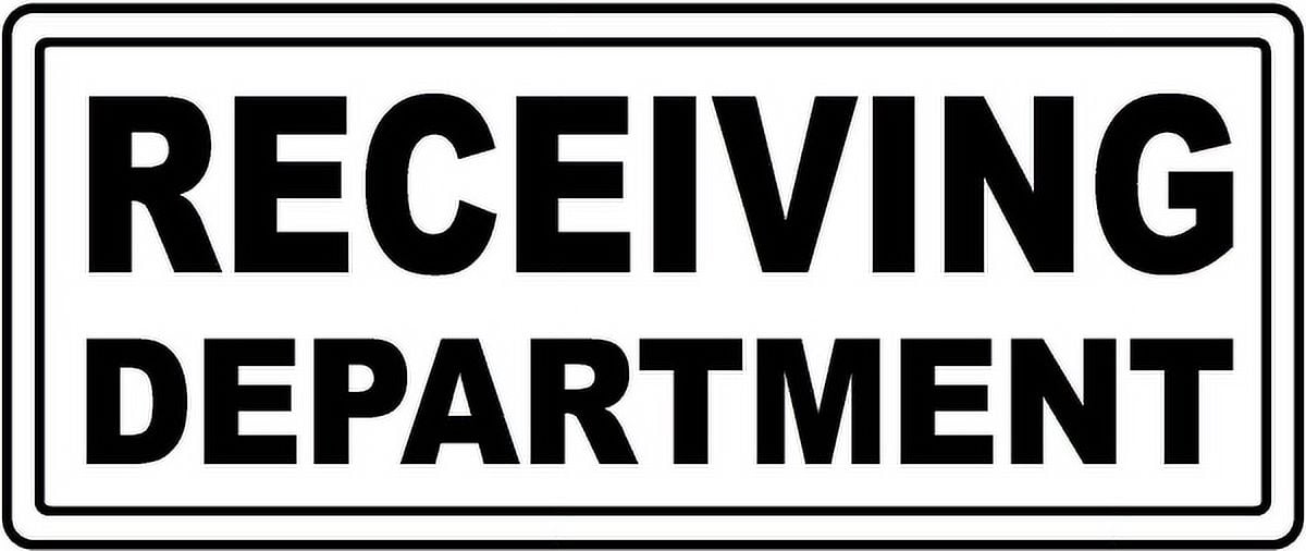 Vinyl Stickers - Receiving Department Sign - Safety and Warning ...