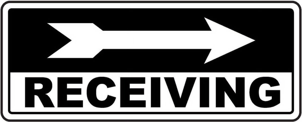 Vinyl Stickers - Receiving (Right Arrow) Sign A4 - Safety and Warning ...