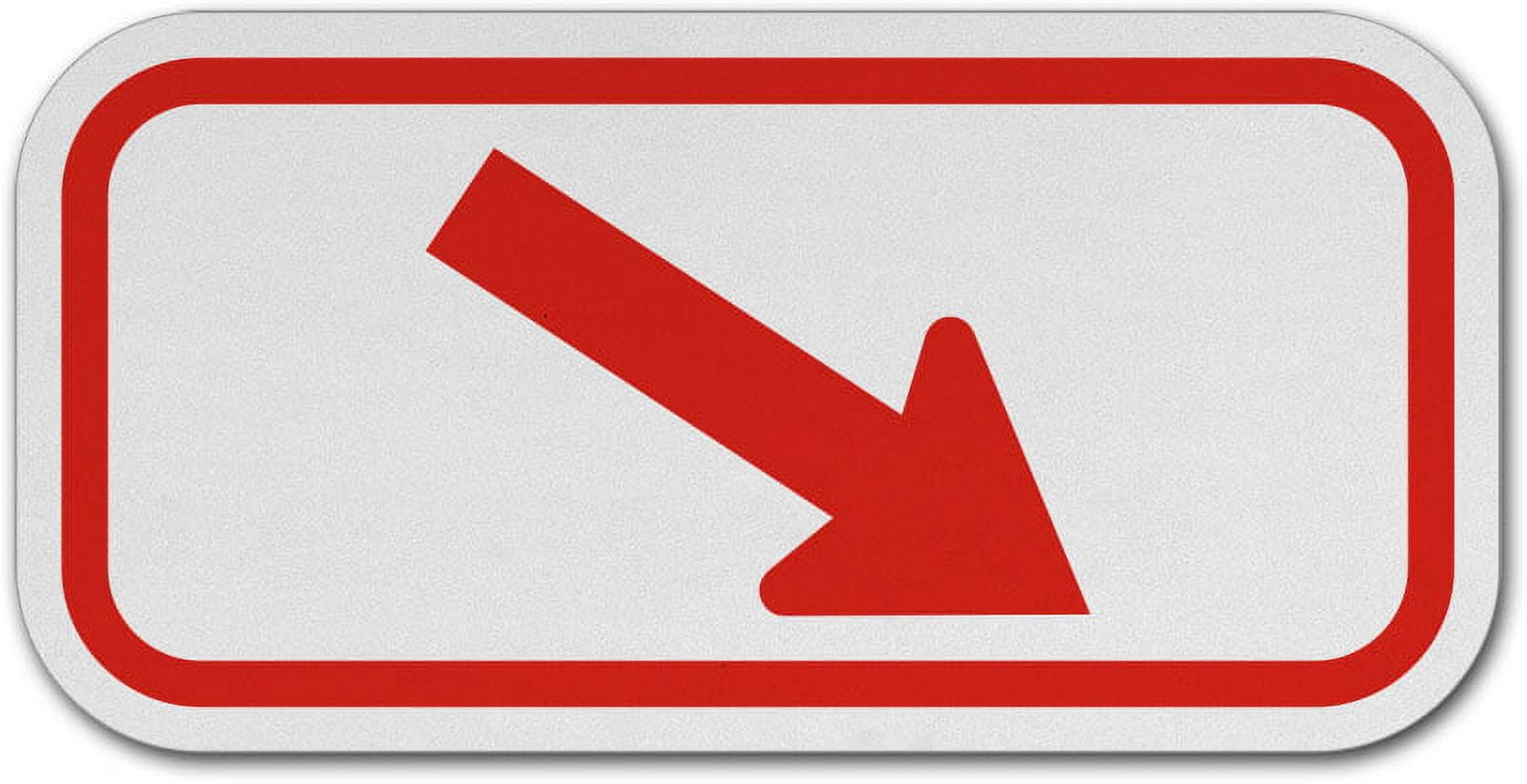 Vinyl Stickers - Red Right Diagonal Arrow Sign B4 - Safety and Warning ...