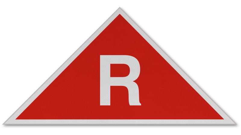 Vinyl Stickers - Red/White NJ Roof Truss Sign - Safety and Warning ...