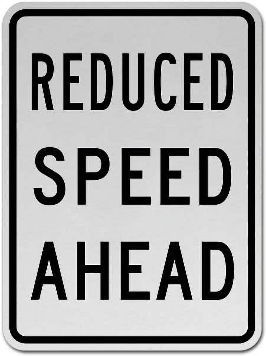 Vinyl Stickers - Reduced Speed Ahead Sign - Safety and Warning ...