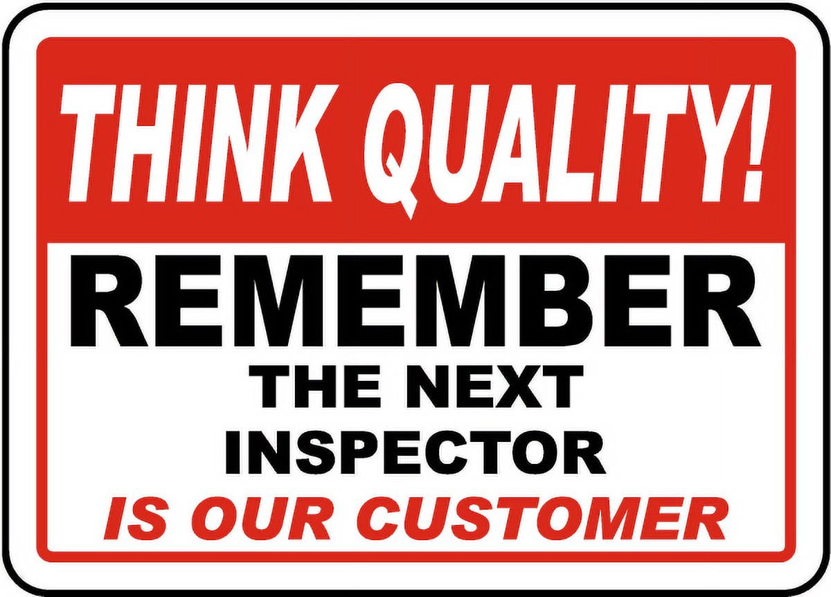 Vinyl Stickers - Remember The Next Inspector Sign - Safety and Warning ...