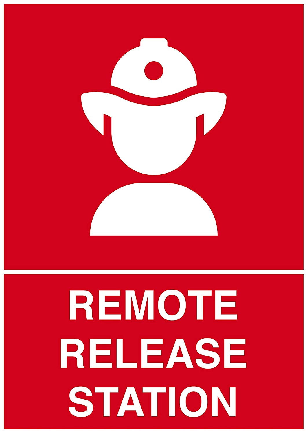 Vinyl Stickers - Remote Release Station Sign - Safety and Warning ...