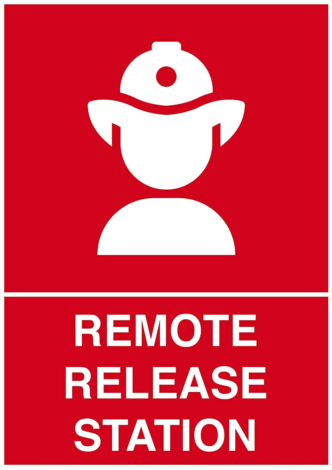 Vinyl Stickers - Remote Release Station Sign - Safety and Warning ...