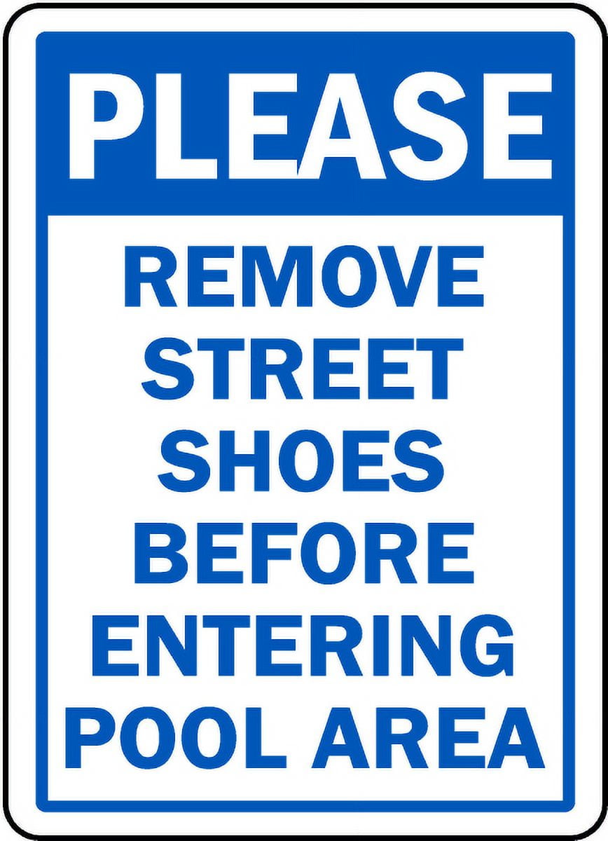 Vinyl Stickers - Remove Street Shoes Before Entering Sign - Safety and ...