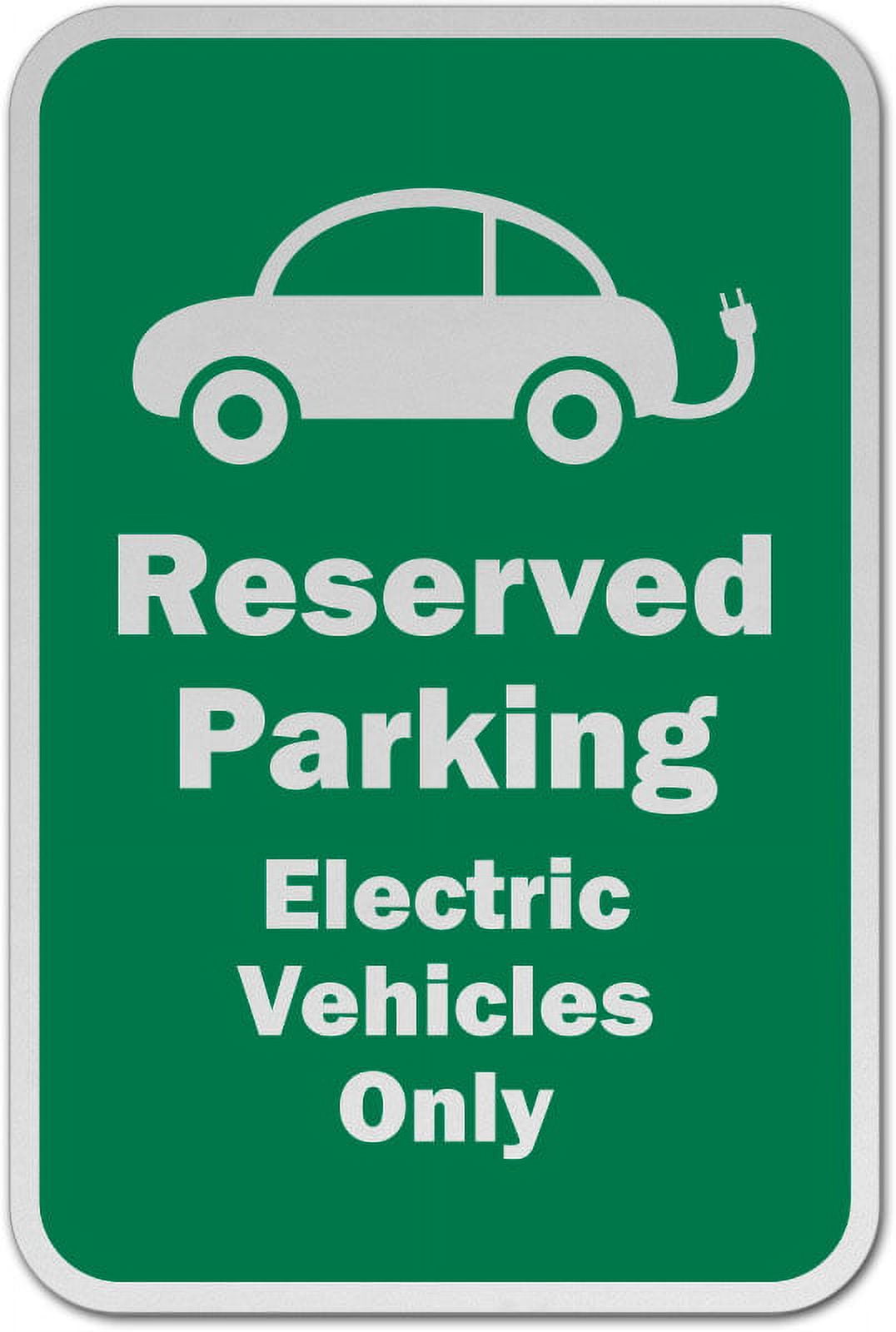 Vinyl Stickers - Reserved Electric Vehicles Only Sign C5 - Safety and ...