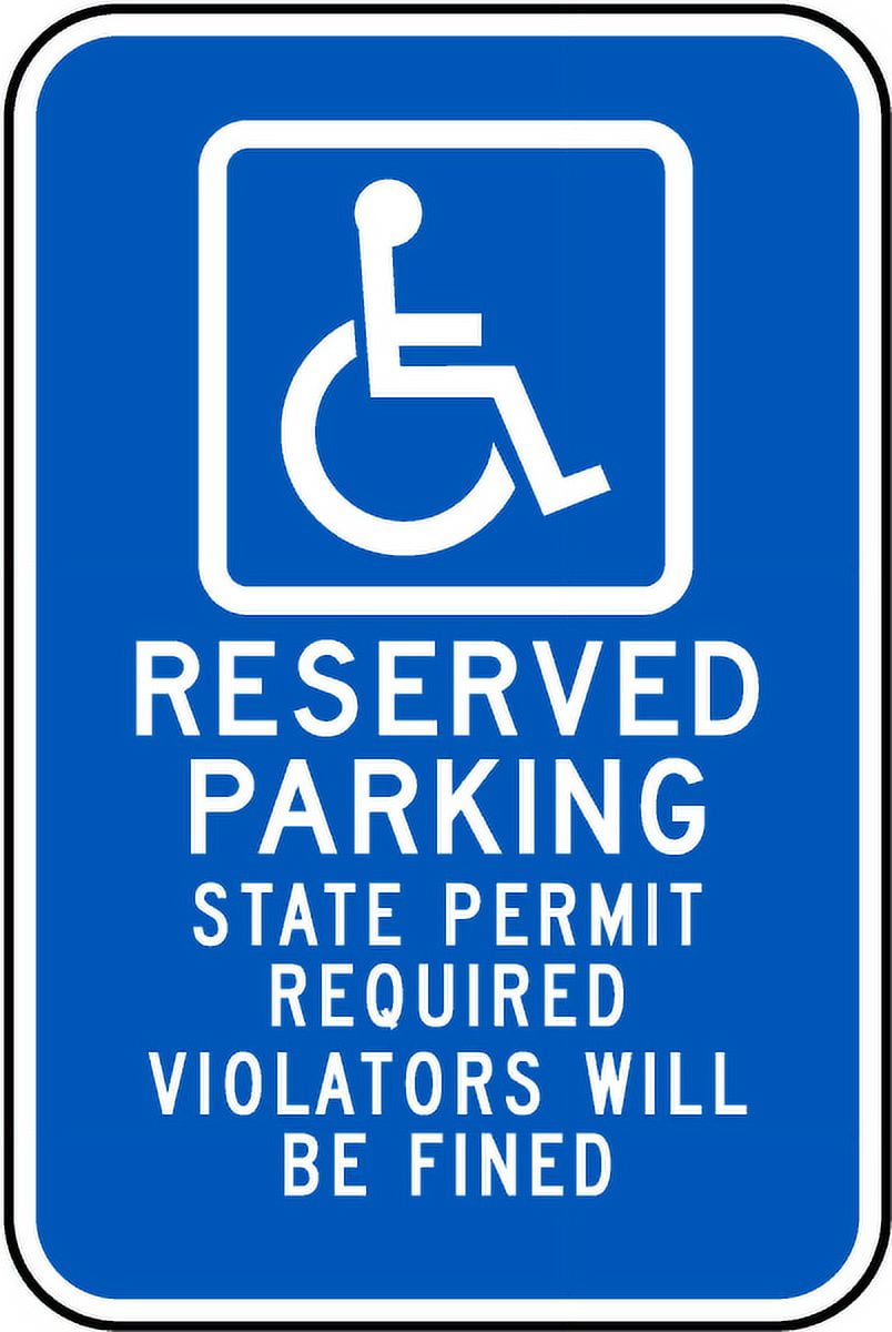 Vinyl Stickers - Reserved Parking Permit Required Sign - Safety and ...
